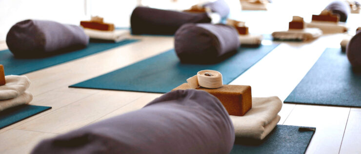 Yoga Stretches with Blocks and Bolsters: Beginner and Advanced ...