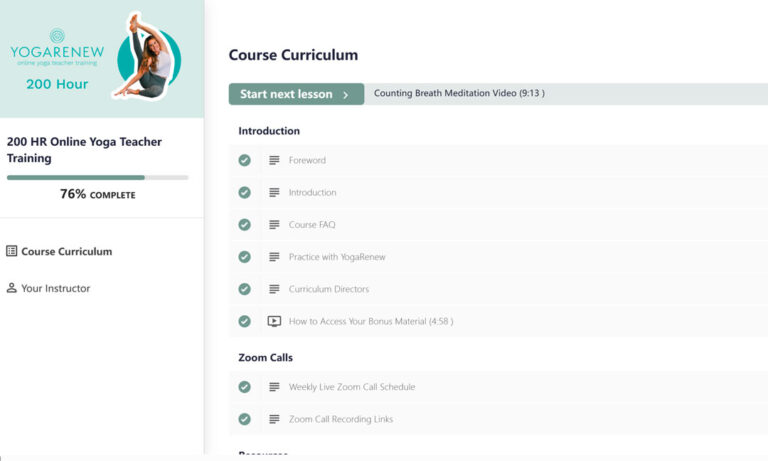 Yoga Renew reviews: my honest experience with their online YTT course